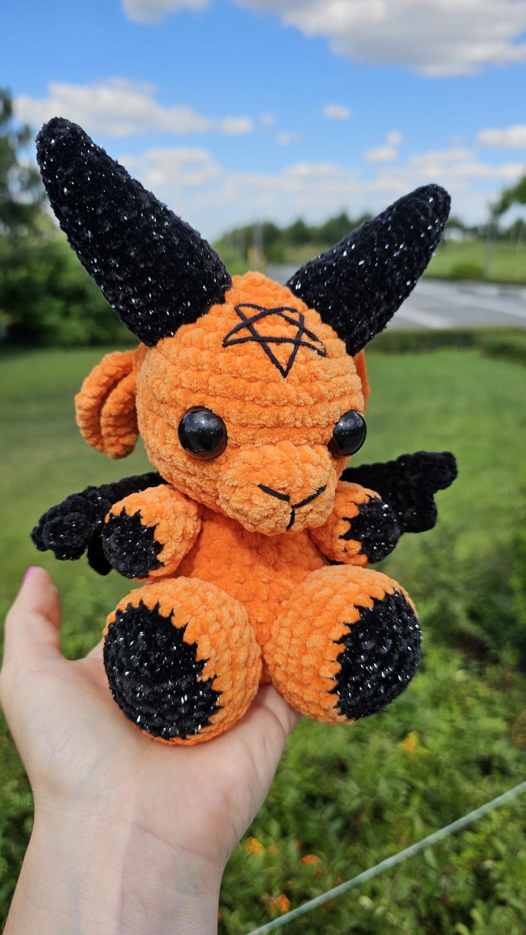 Baphomet, Baphomet Plush, Creepy Toy Amigurumi, Pentagram - Etsy