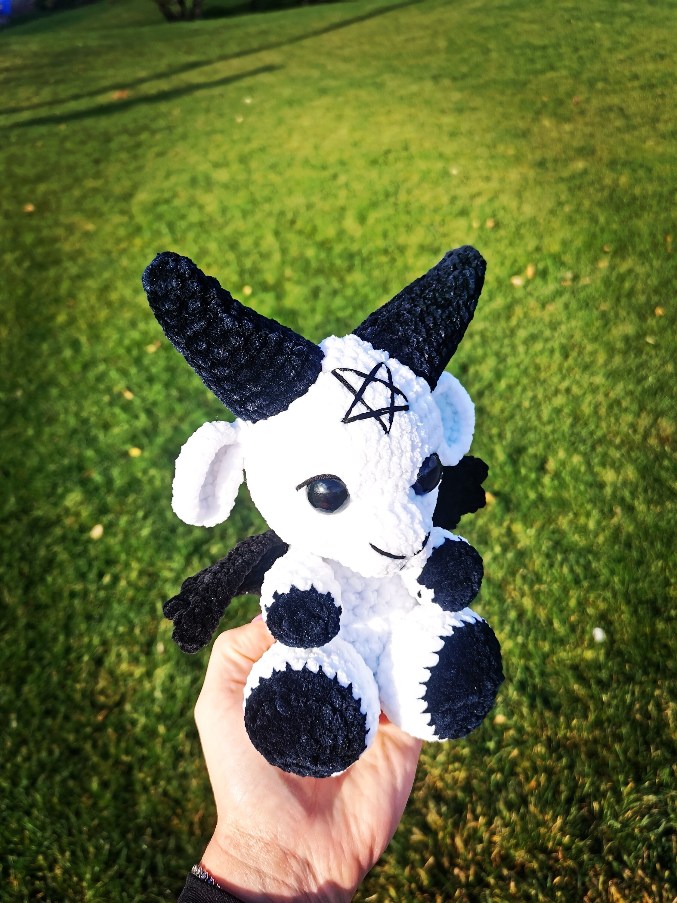 Baphomet Plush, Amigurumi Baphomet, Creepy, Pentagram - Etsy