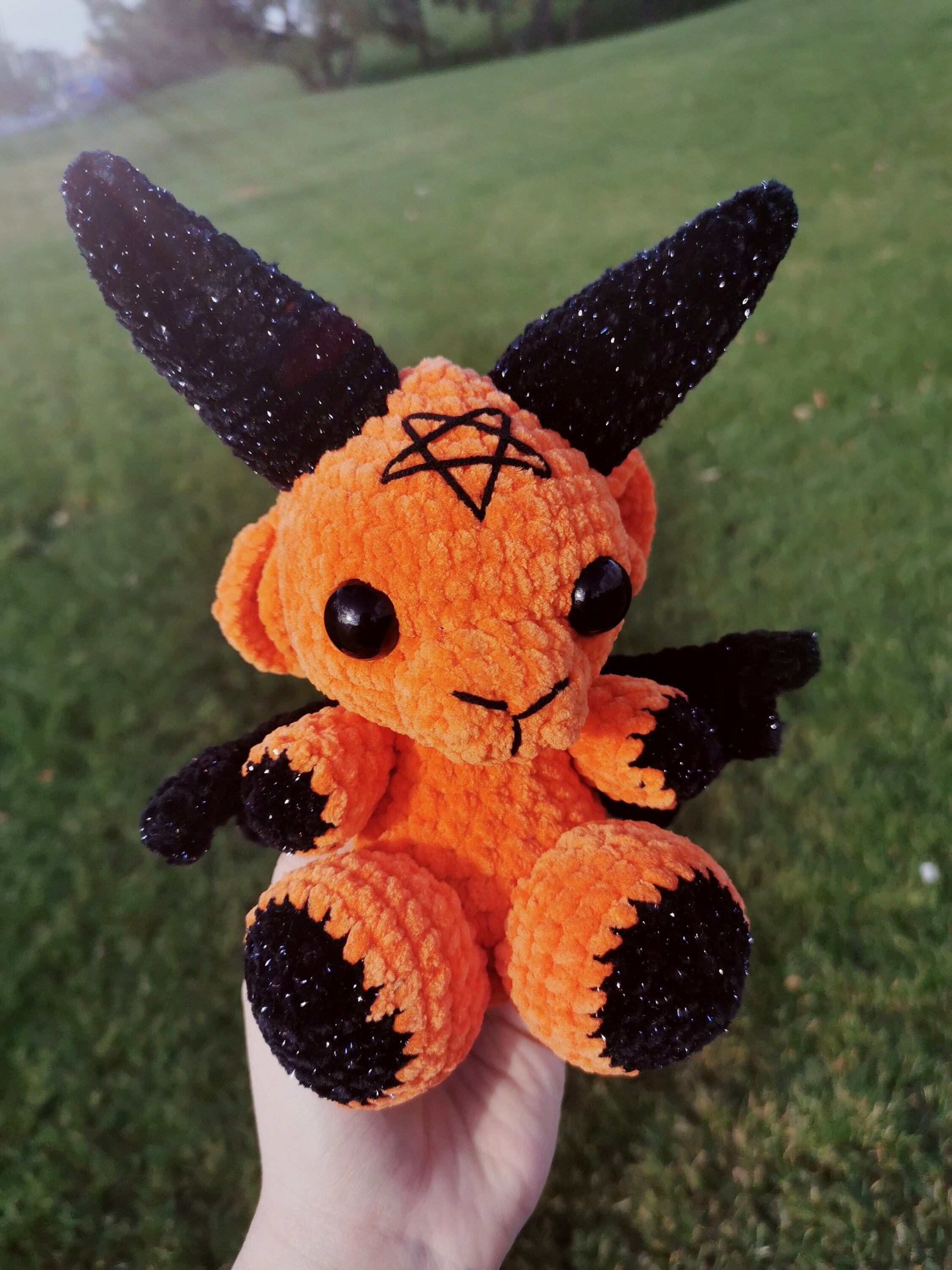 Baphomet, Baphomet Plush, Creepy Toy Amigurumi, Pentagram - Etsy