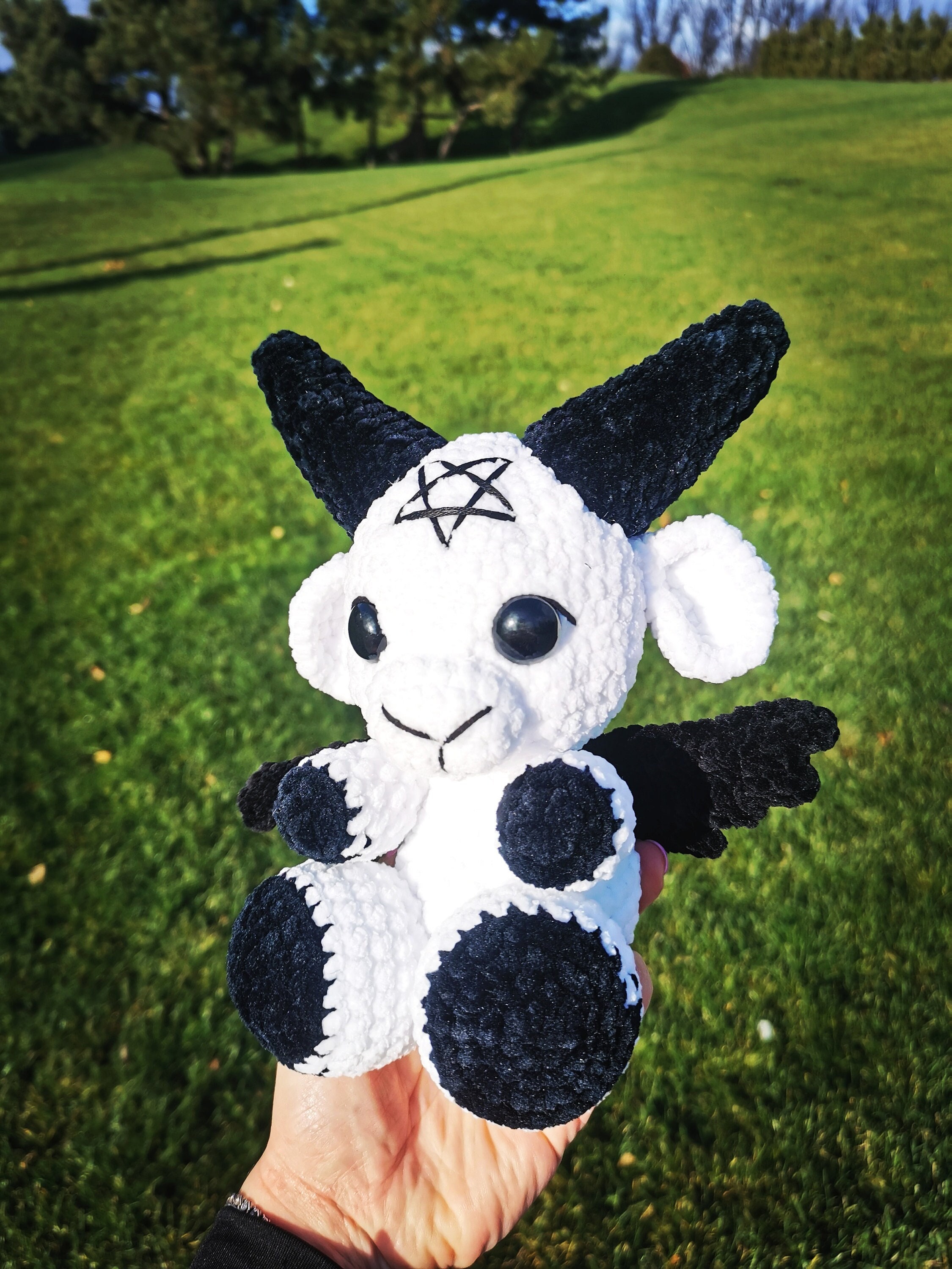 Baphomet Plush, Amigurumi Baphomet, Creepy, Pentagram - Etsy