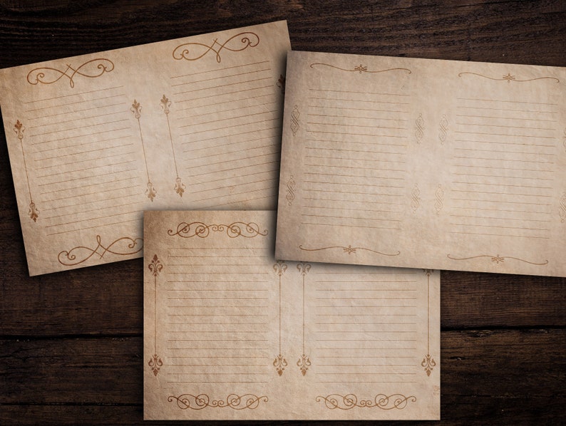 Blank Medieval, Book of Shadows Printable Pages Set, Wicca Printables ...