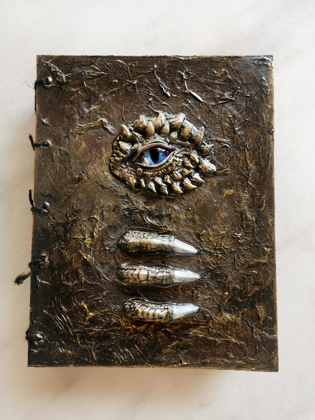 Dragon Journal, Grimoire, Gold Dragon Eye Book, Spellbook, Book of ...