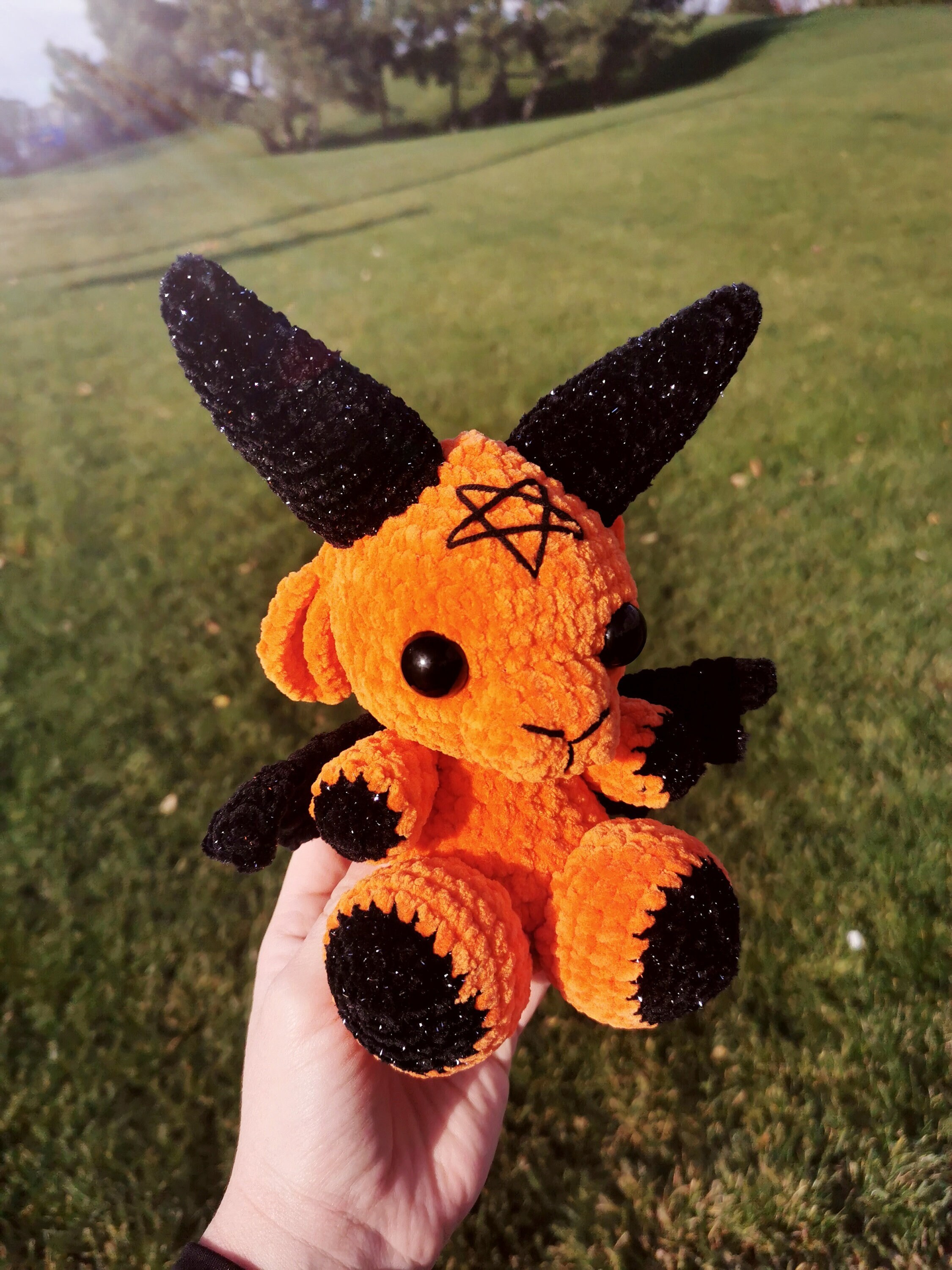 Baphomet Baphomet Plush Creepy Toy Amigurumi Pentagram - Etsy