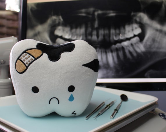 Plush Toy cavity Sweet Tooth Dental Gifts | Etsy