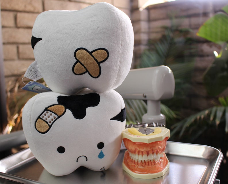 Plush Toy cavity Sweet Tooth Dental Gifts | Etsy