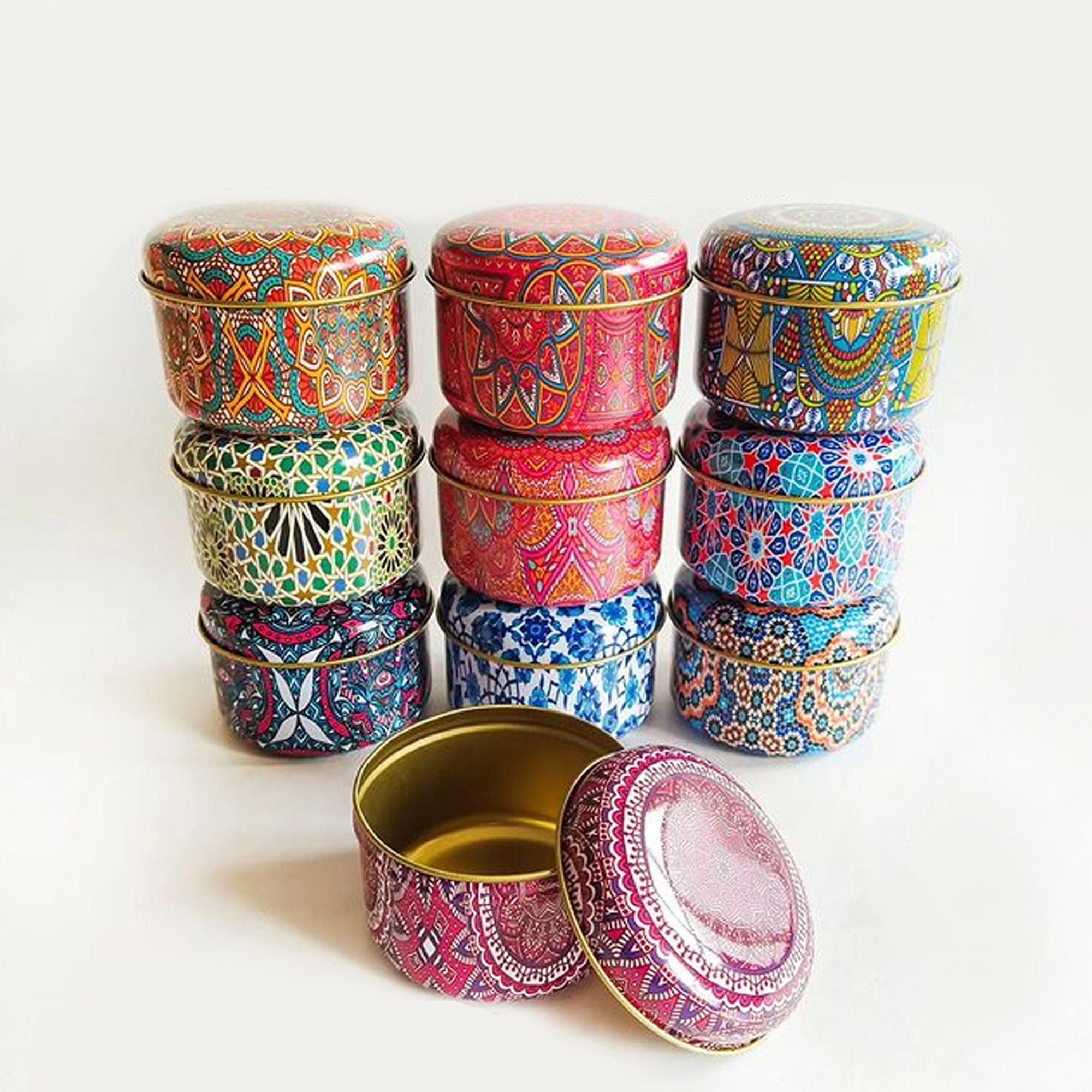 Tin Box Tin Box With Lid Tin Metal Boxes Tin Jewelry Boxes - Etsy