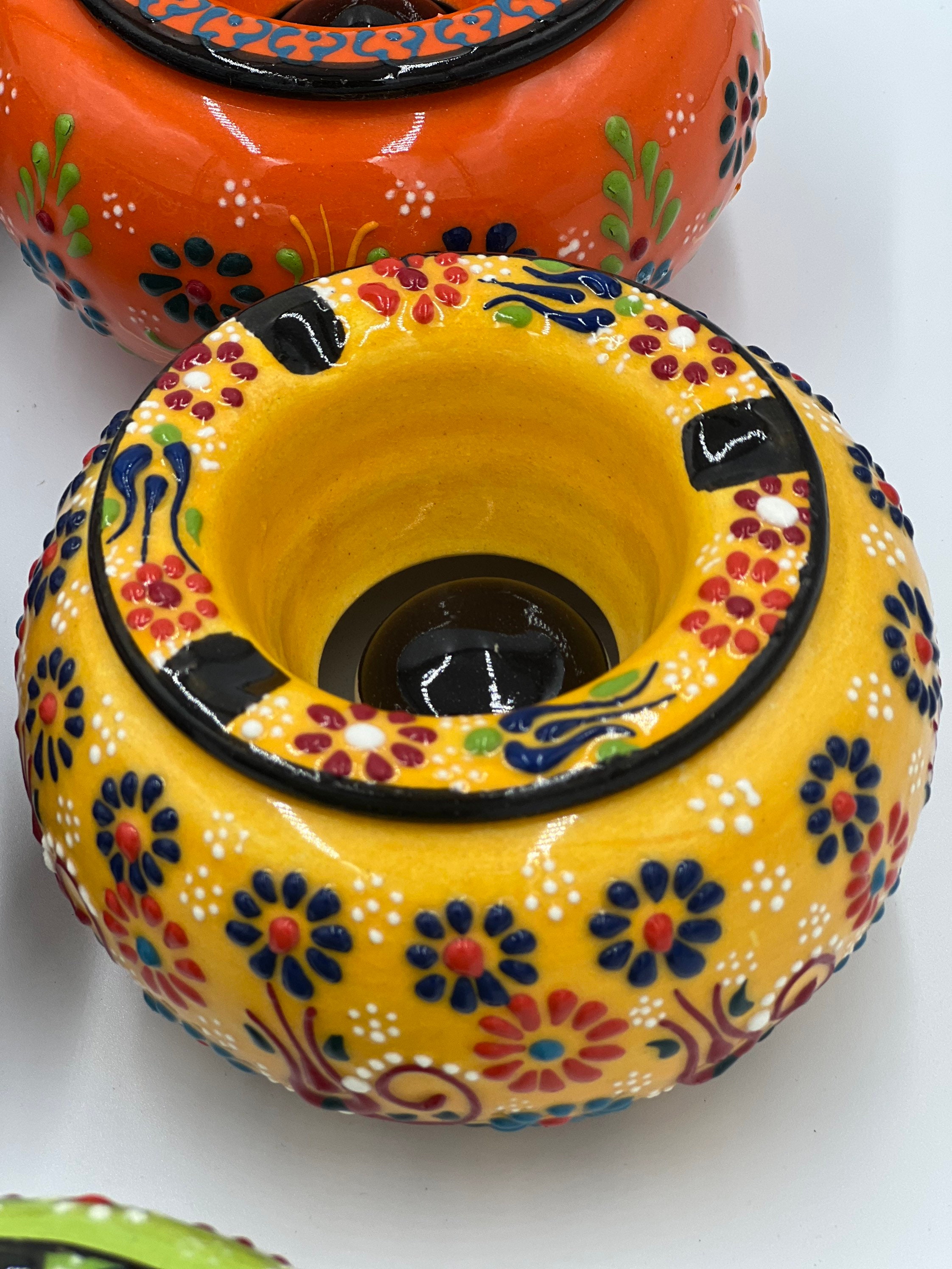 Ceramic Ashtray With Lid Ceramic Ash Tray Turkish Ceramic - Etsy