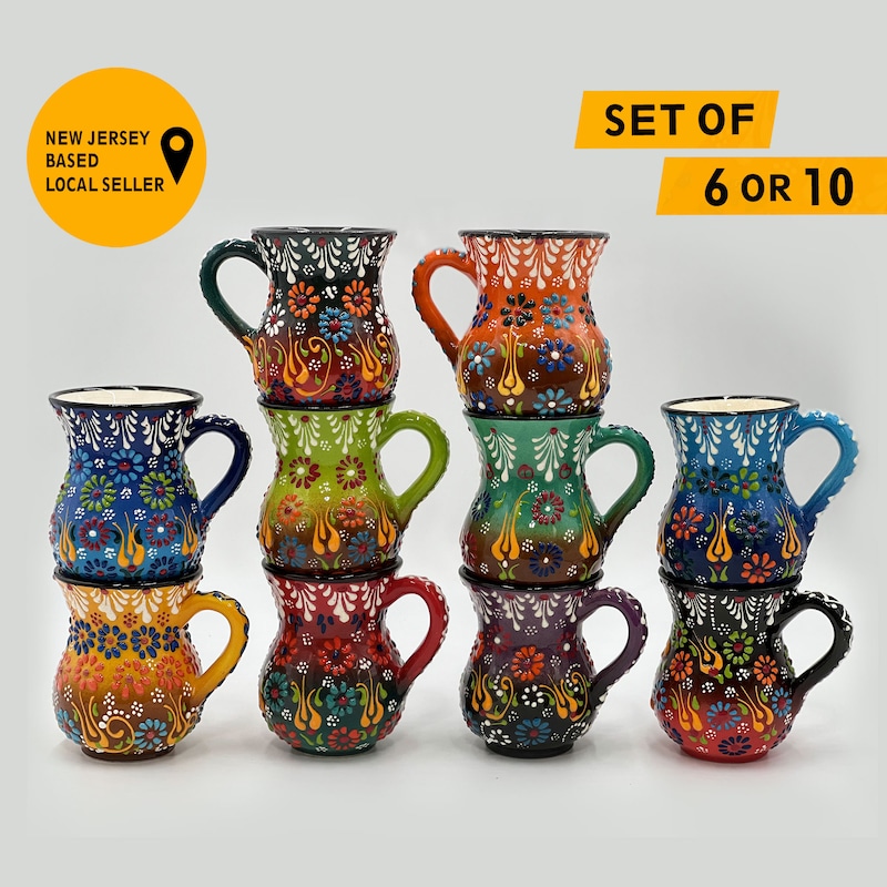 Large Turkish Coffee Mugs - Etsy