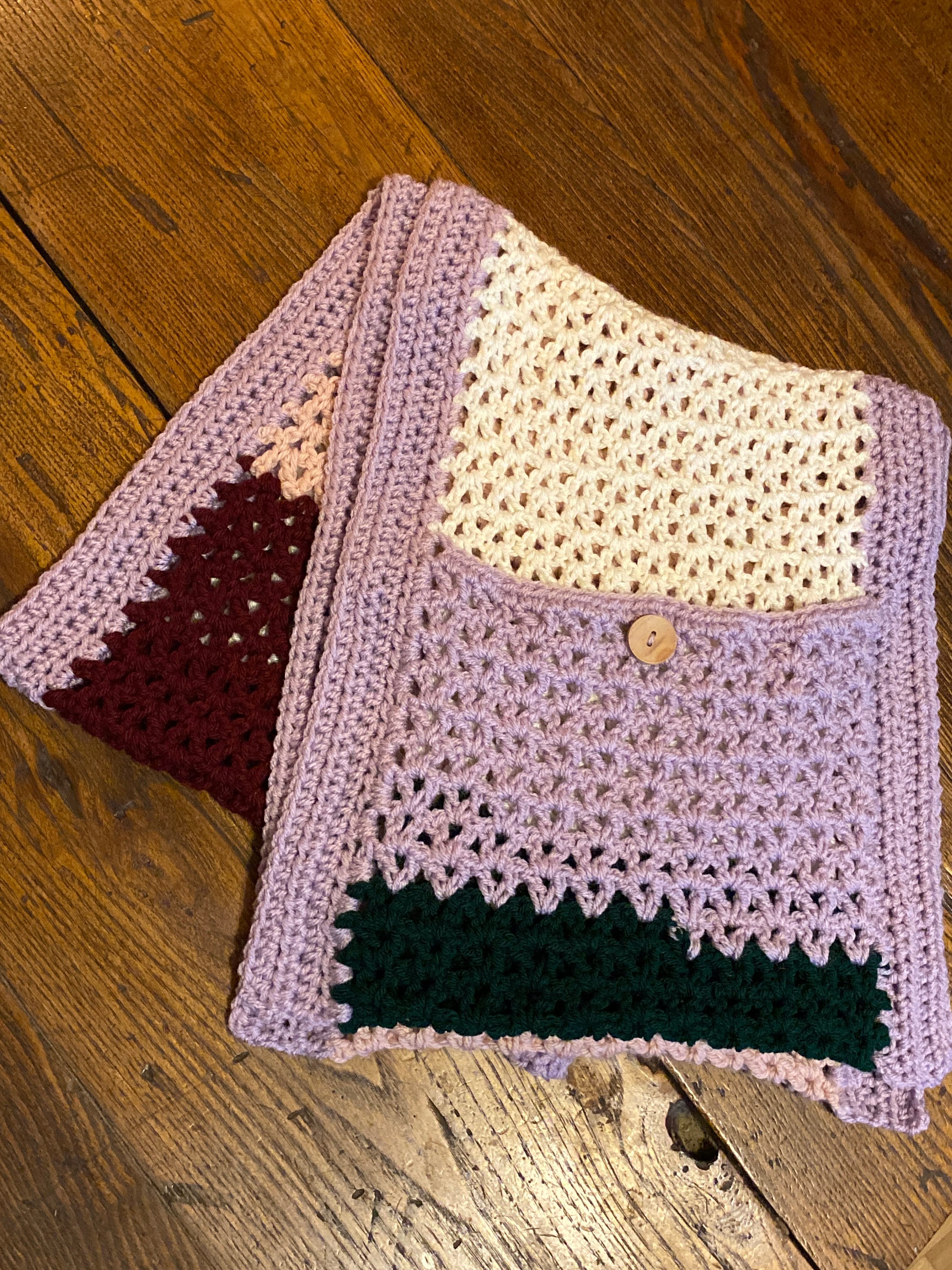 Patchwork Pocket Shawl - Etsy