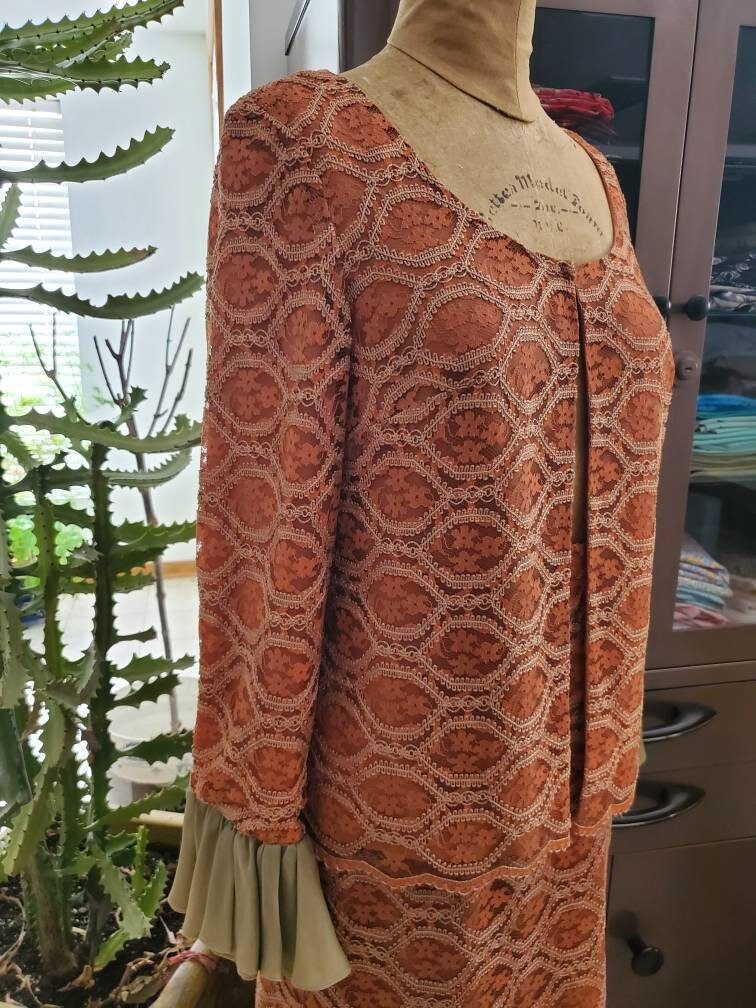 Vintage 1960s S. Howard Hirsch California 2pc Misses Lace Suit Size 12 ...