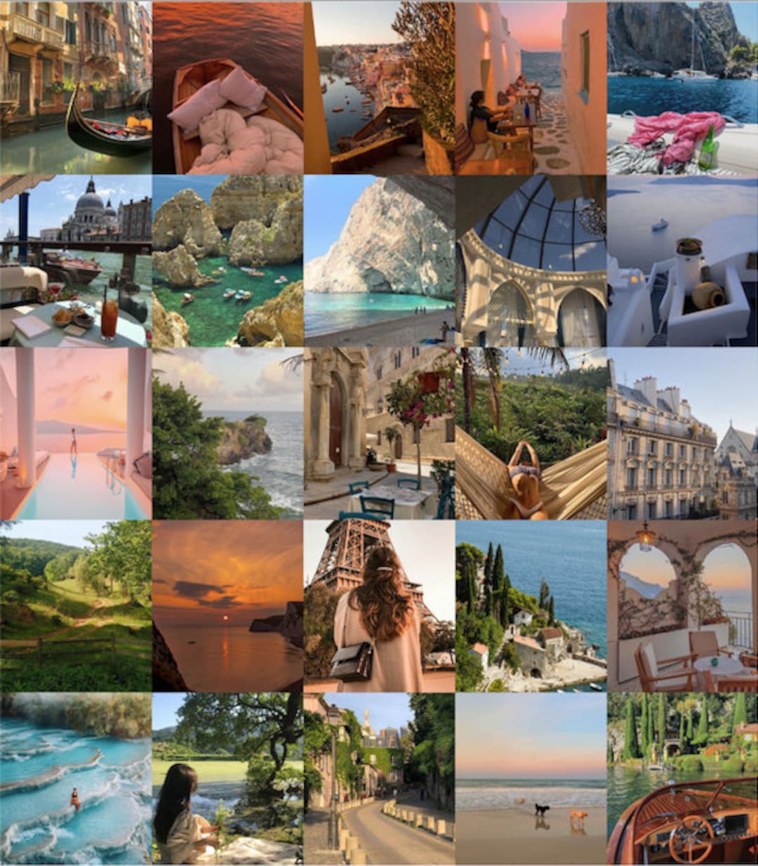 Physical Print - Travel Photo Collage Kit - Etsy Canada