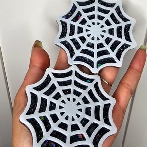 Spider Web Coasters - Set of 2 - Etsy