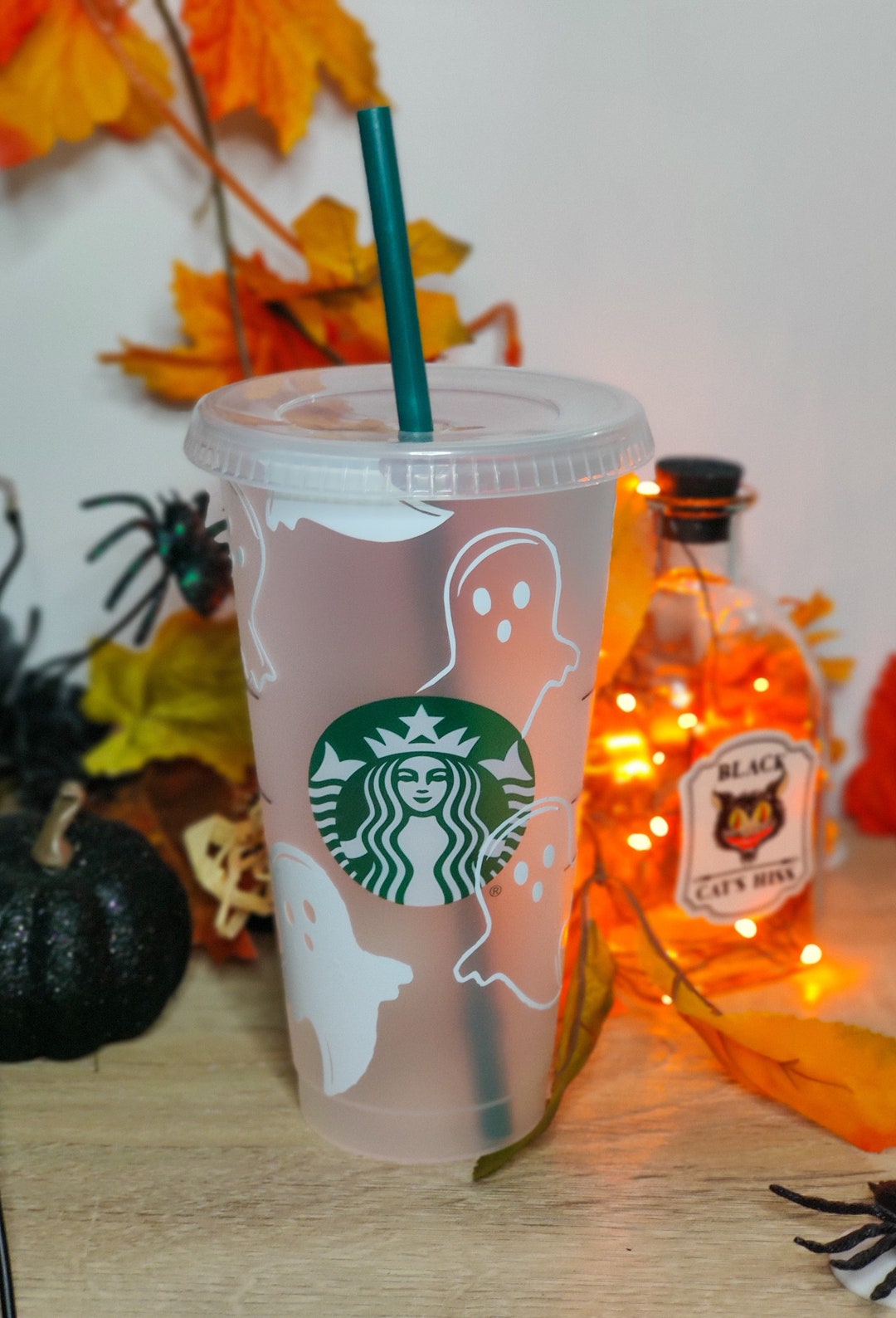 Cute Ghost Starbucks Cold Cup - Halloween Starbucks Cup - Etsy Canada