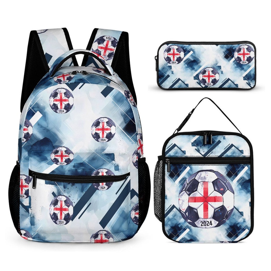England Football, 2024 Euros, Three Piece School Set, School Bag ...