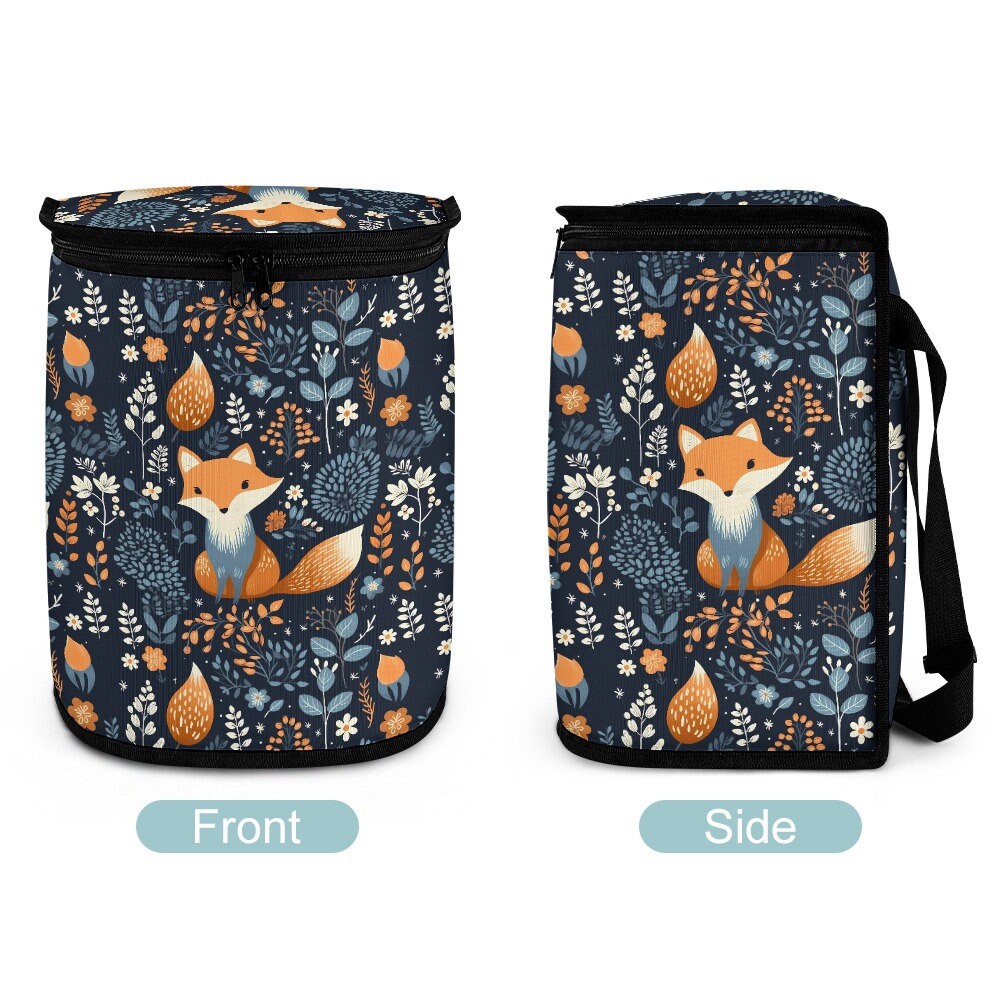 Gorgeous Winter Fox - Car Rubbish Bin, Garbage Storage Bag Container ...