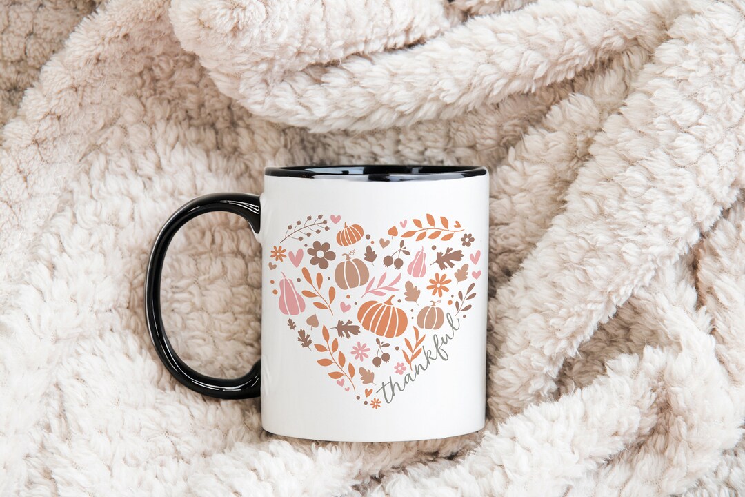 Thankful Mug Thanksgiving Coffee Mug Funny Thanksgiving Mug - Etsy