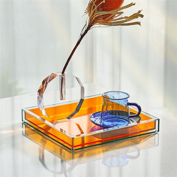 Acrylic Tray, Modern Acrylic Tray, Decorative Tray, Acrylic Coffee ...