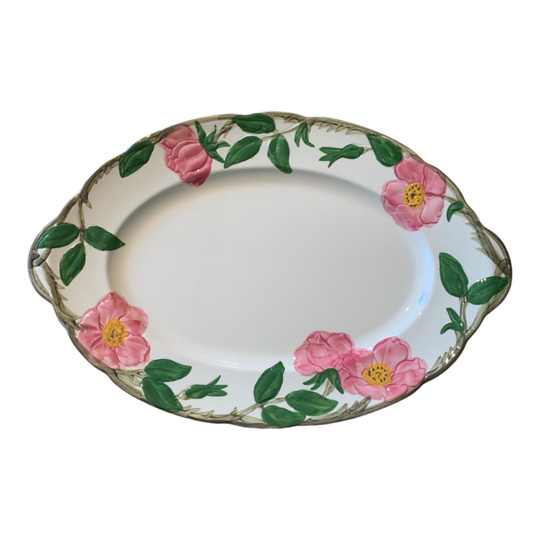 Franciscan Desert Rose Serving Tray Handled 14 Made in USA - Etsy