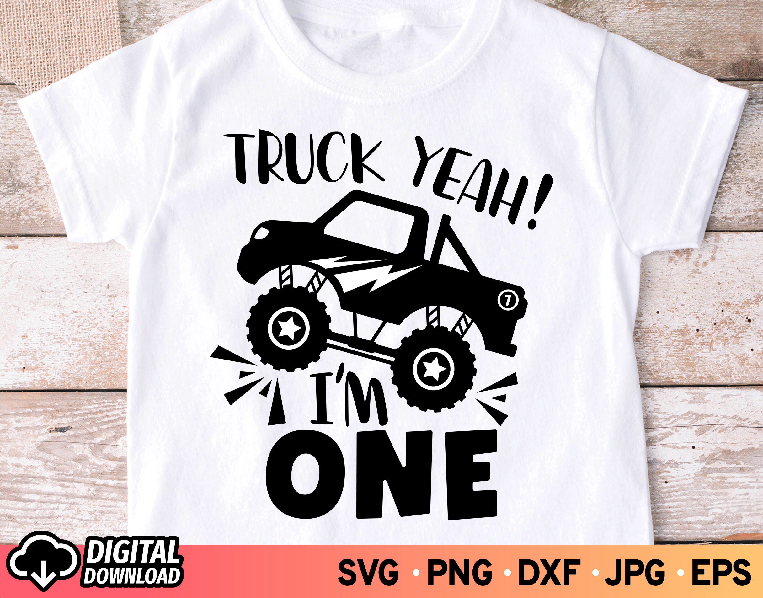 Art & Collectibles One year old svg 1 Birthday svg Birthday Boy Truck ...