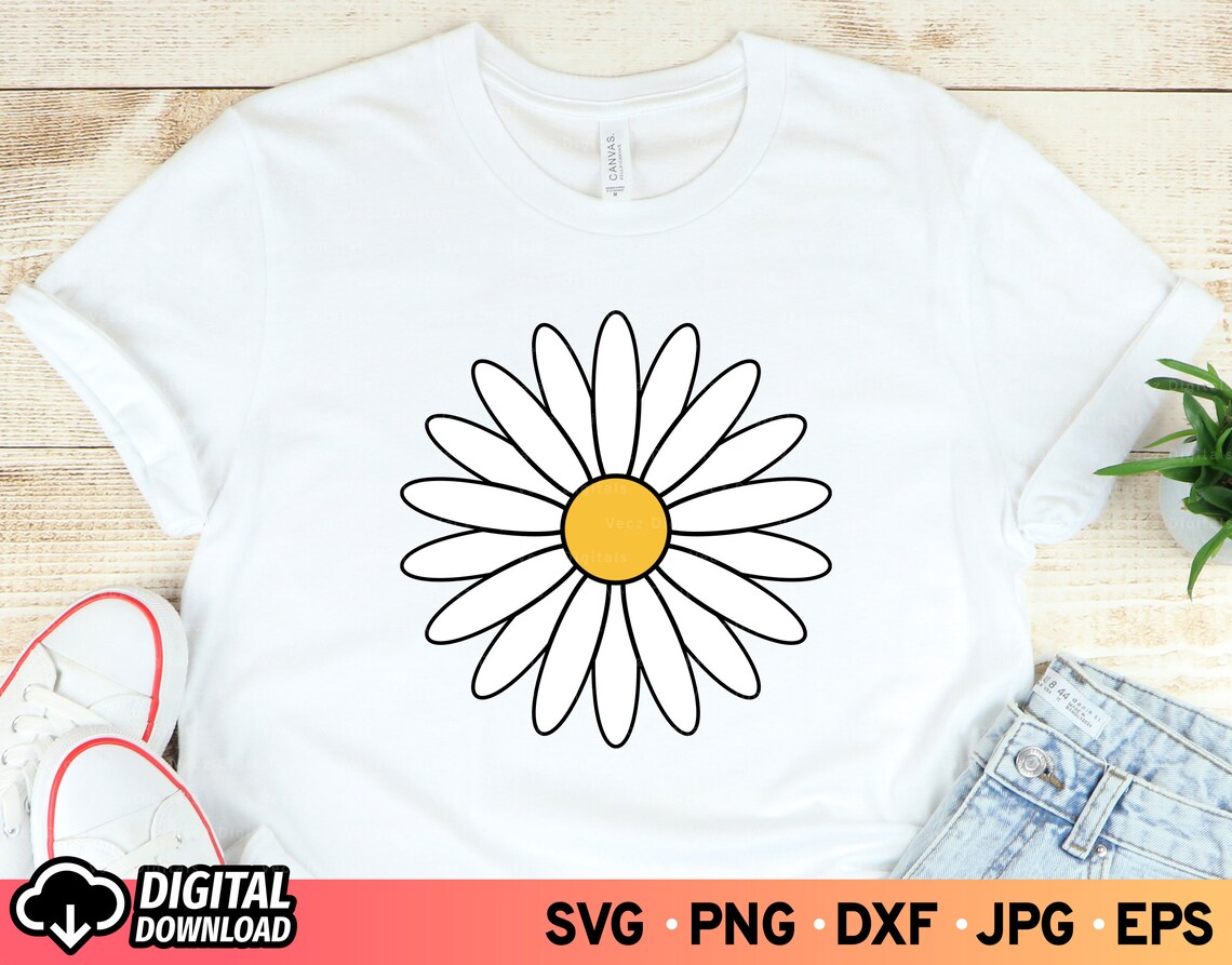Daisy SVG Daisy Flower SVG Floral Daisy Clipart Daisies - Etsy