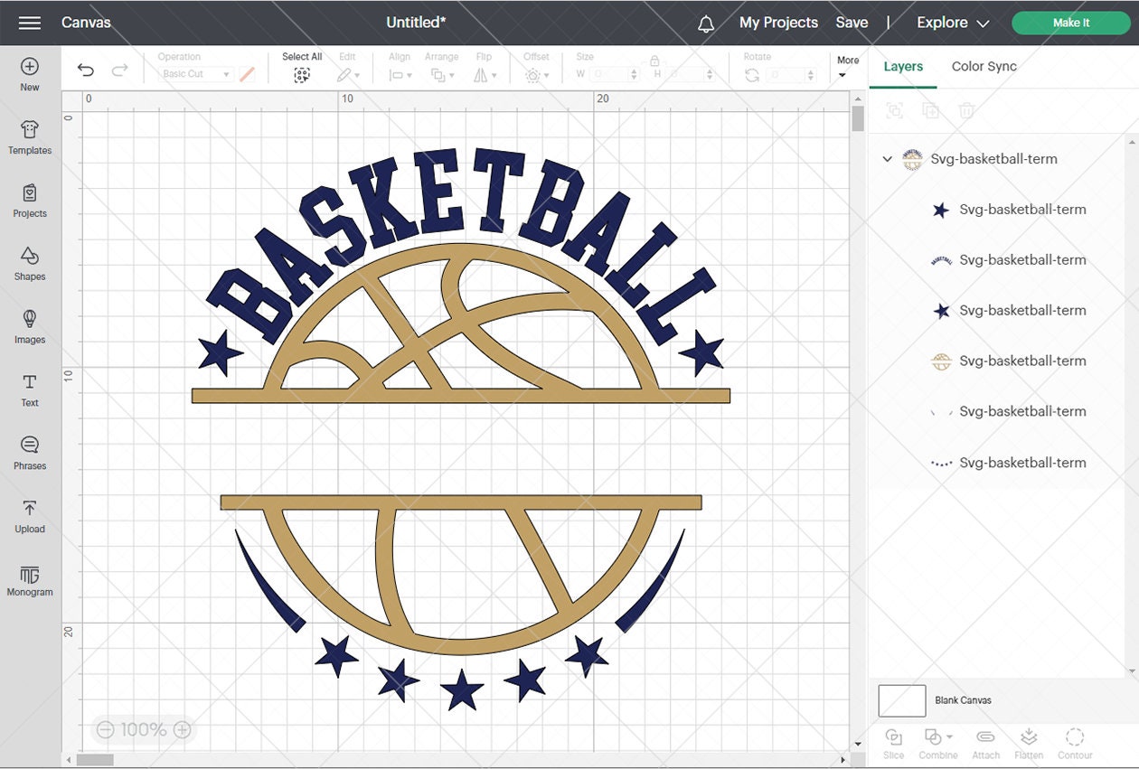 Basketball Team Name Split Frame SVG: Logo Design Clipart (digital ...