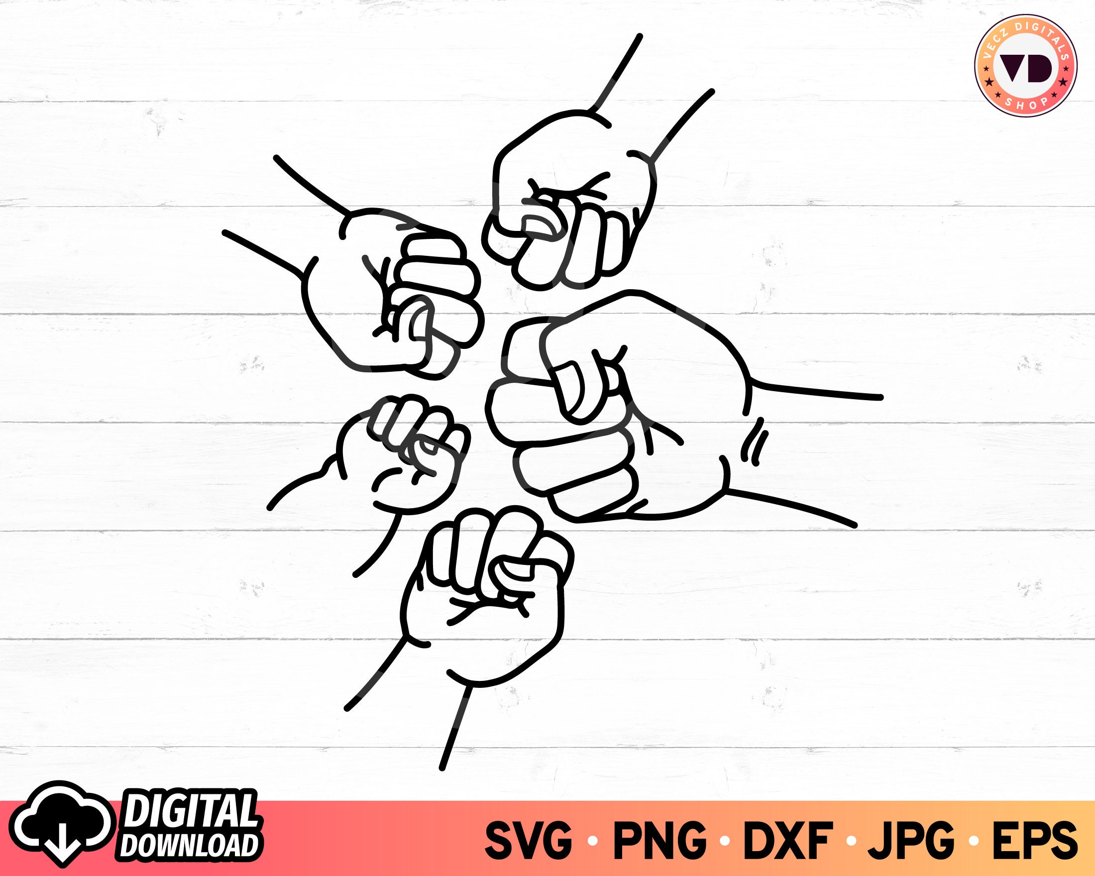 Father's Day Fist Bump SVG, Fist Bump Fathers Day Svg, Gift for Daddy ...