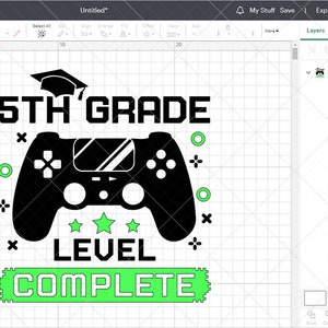Fifth Grade Level Complete SVG, Grade School Svg, 5th Grade Shirts Svg ...