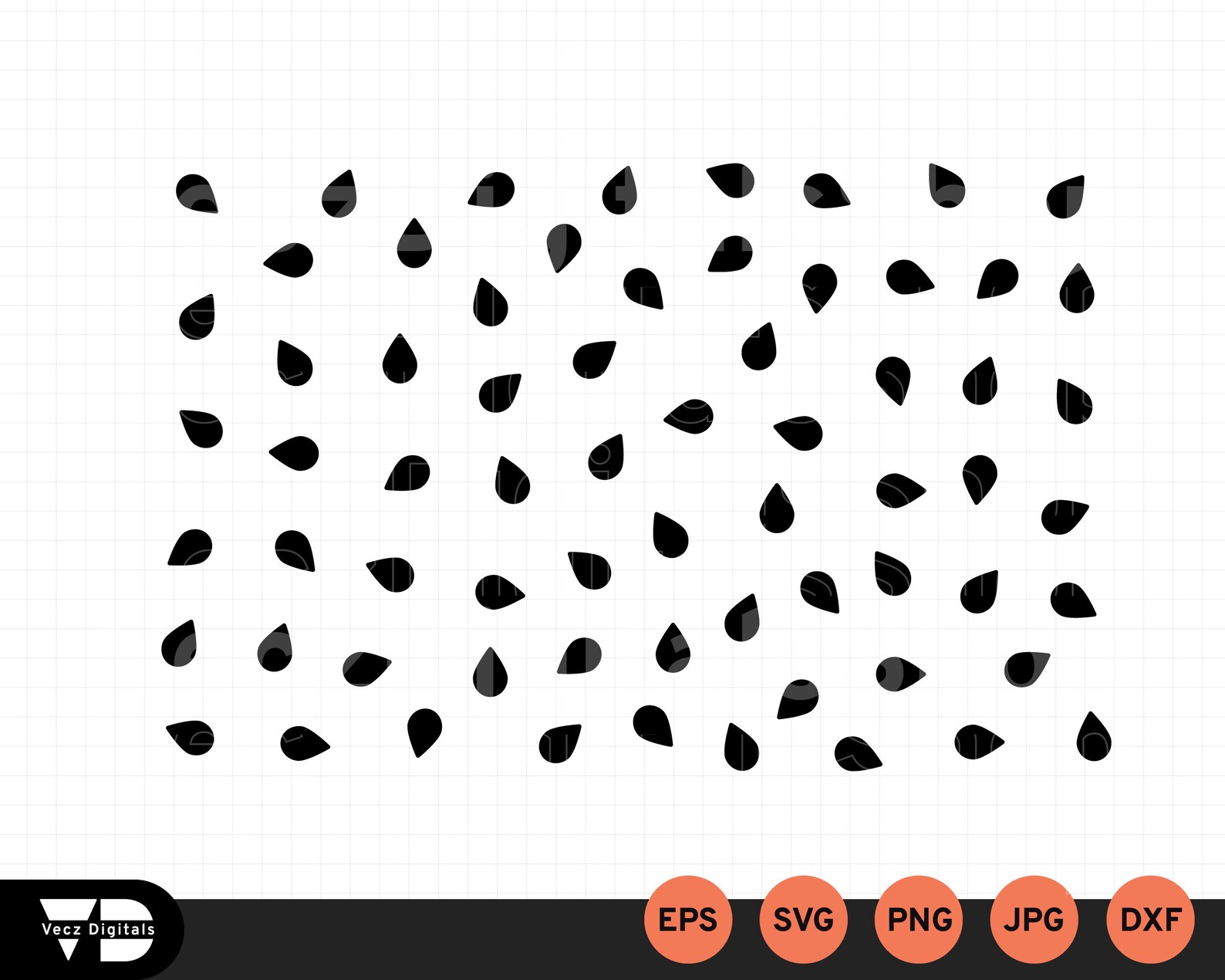 Watermelon Seeds SVG Summer SVG Watermelon Clipart Summer | Etsy