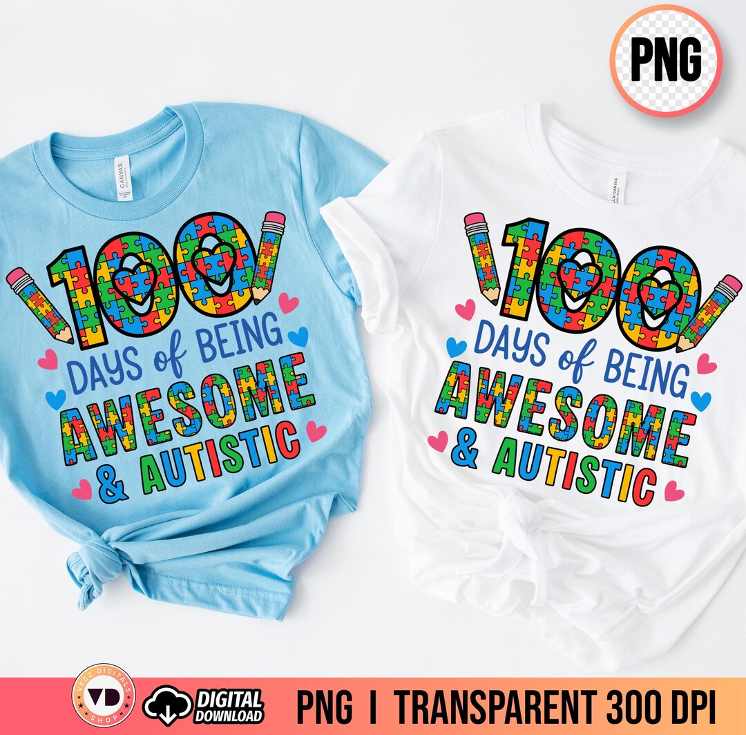 100 Days of Autistic PNG, Neurodiversity School Design (digital ...