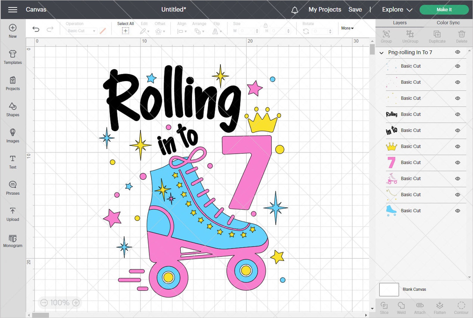 Rolling Into 7 SVG Roller Skate Svg 7th Birthday Svg - Etsy