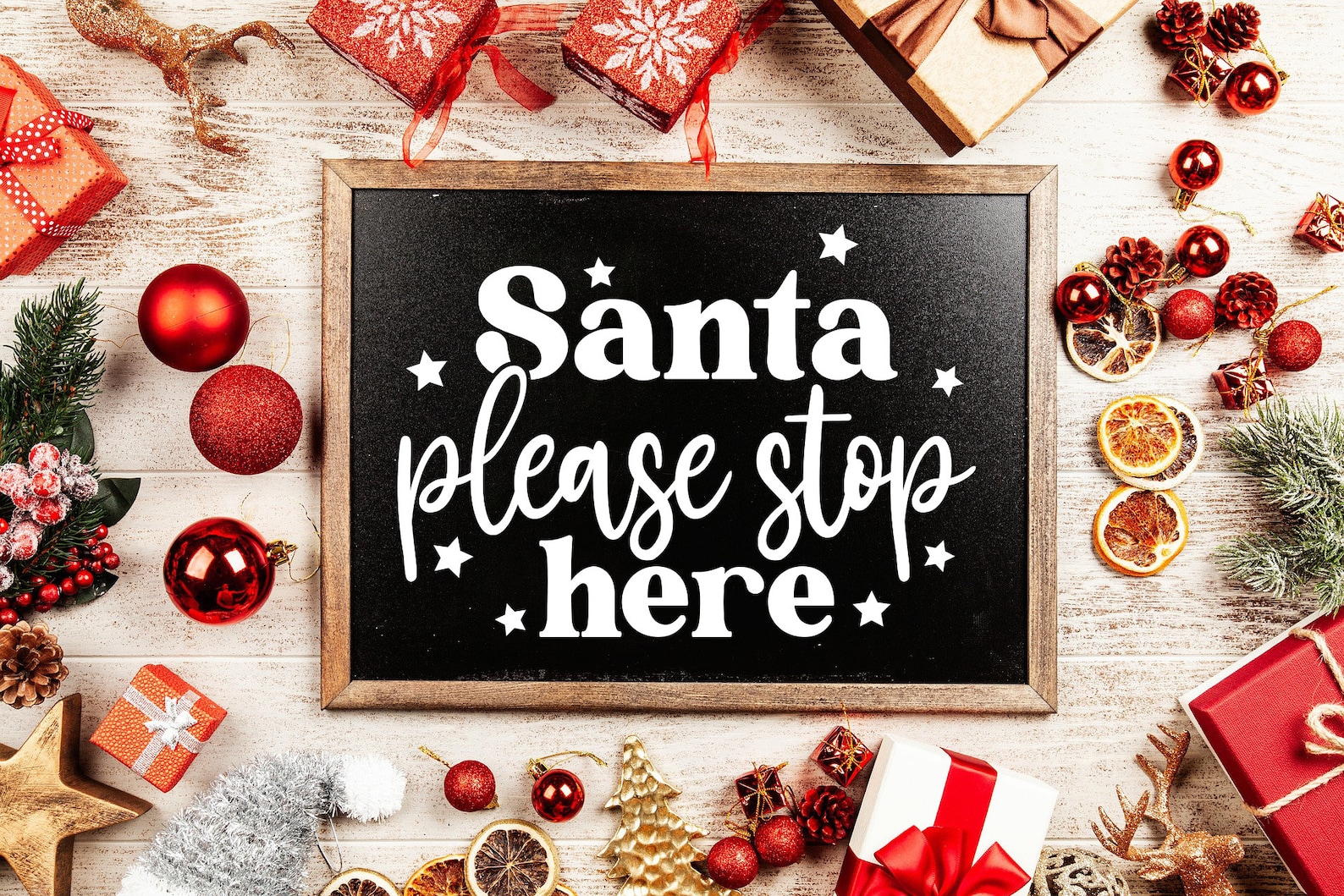 Santa Please Stop Here SVG Santa Stop Sign SVG Santa Stop | Etsy