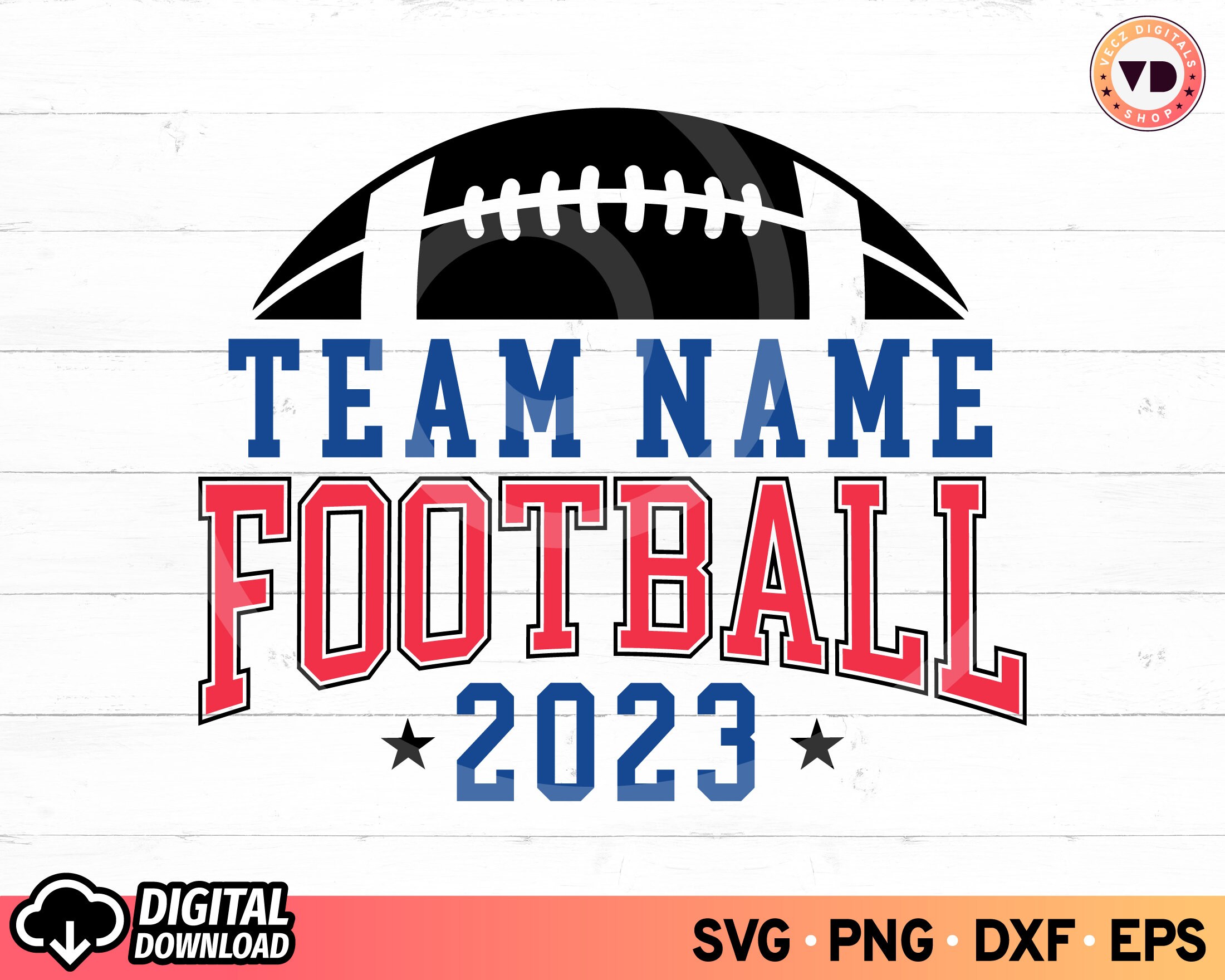 Football Team Name SVG Football Laces Svg College Football - Etsy