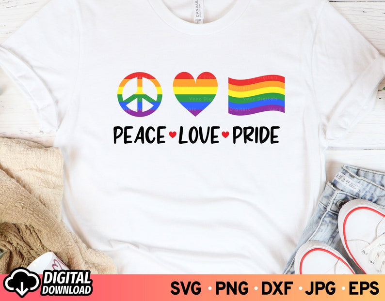 Pride Bundle Svg Happy Pride Month Svg Gay Pride Svg Love - Etsy