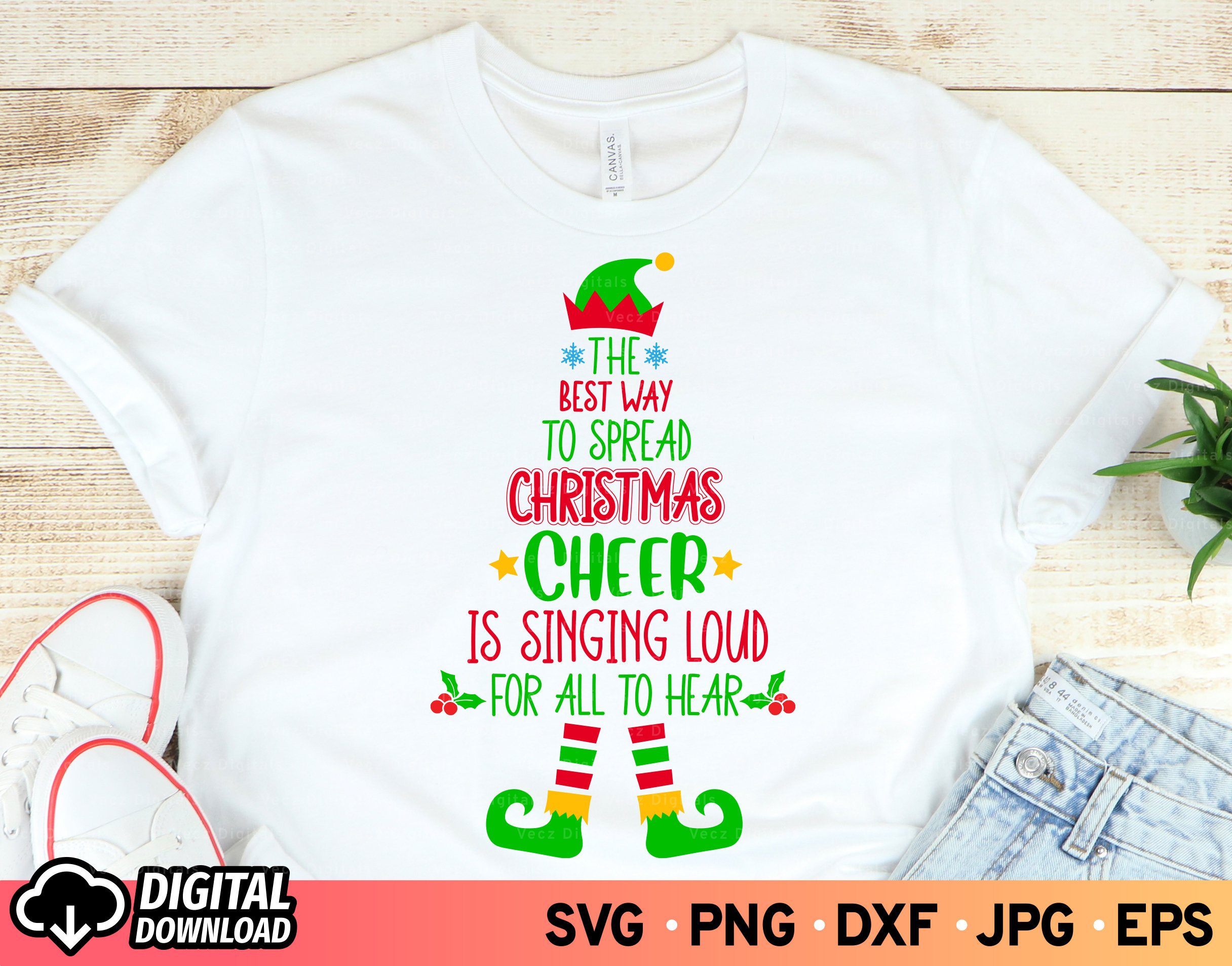 The Best Way to Spread Christmas Cheer is Singing Loud for All - Etsy