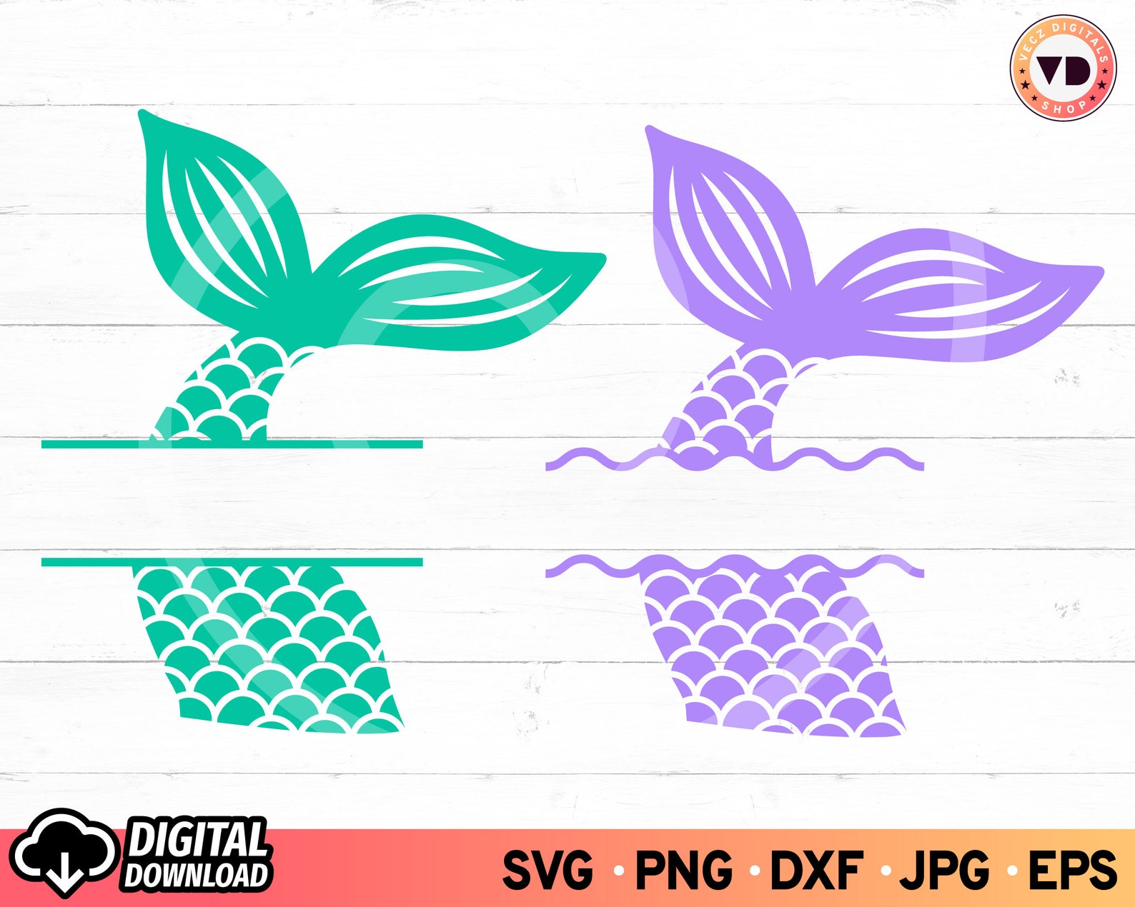 Mermaid Tail SVG Mermaid SVG Mermaid Birthday Svg Mermaid - Etsy
