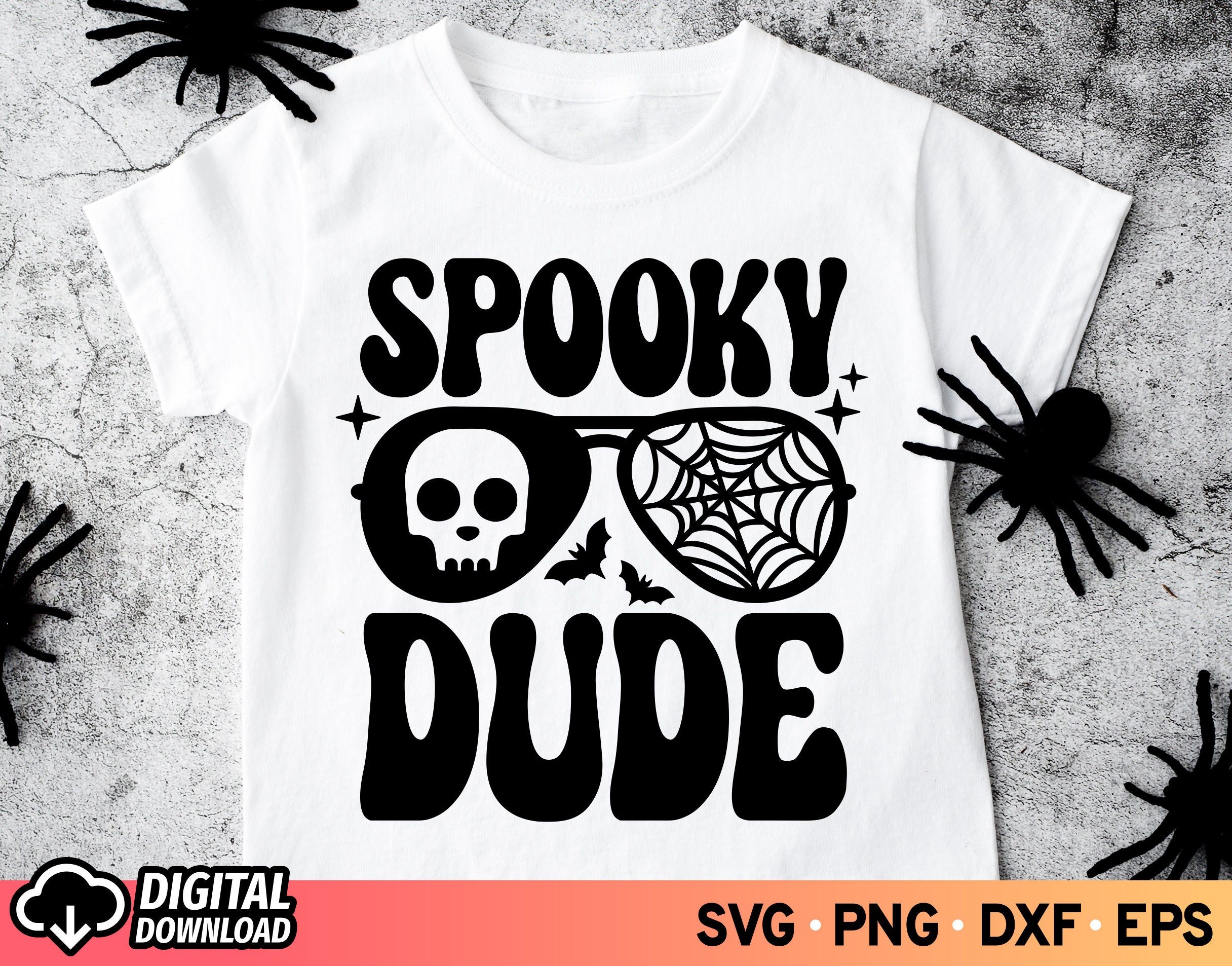 Spooky Dude SVG Boys Halloween Shirt Svg Spooky Sunglasses - Etsy