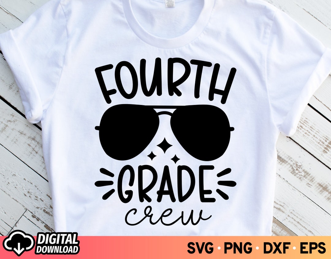 Fourth Grade Crew SVG, Teacher Svg, Appreciation Svg, Back to School ...