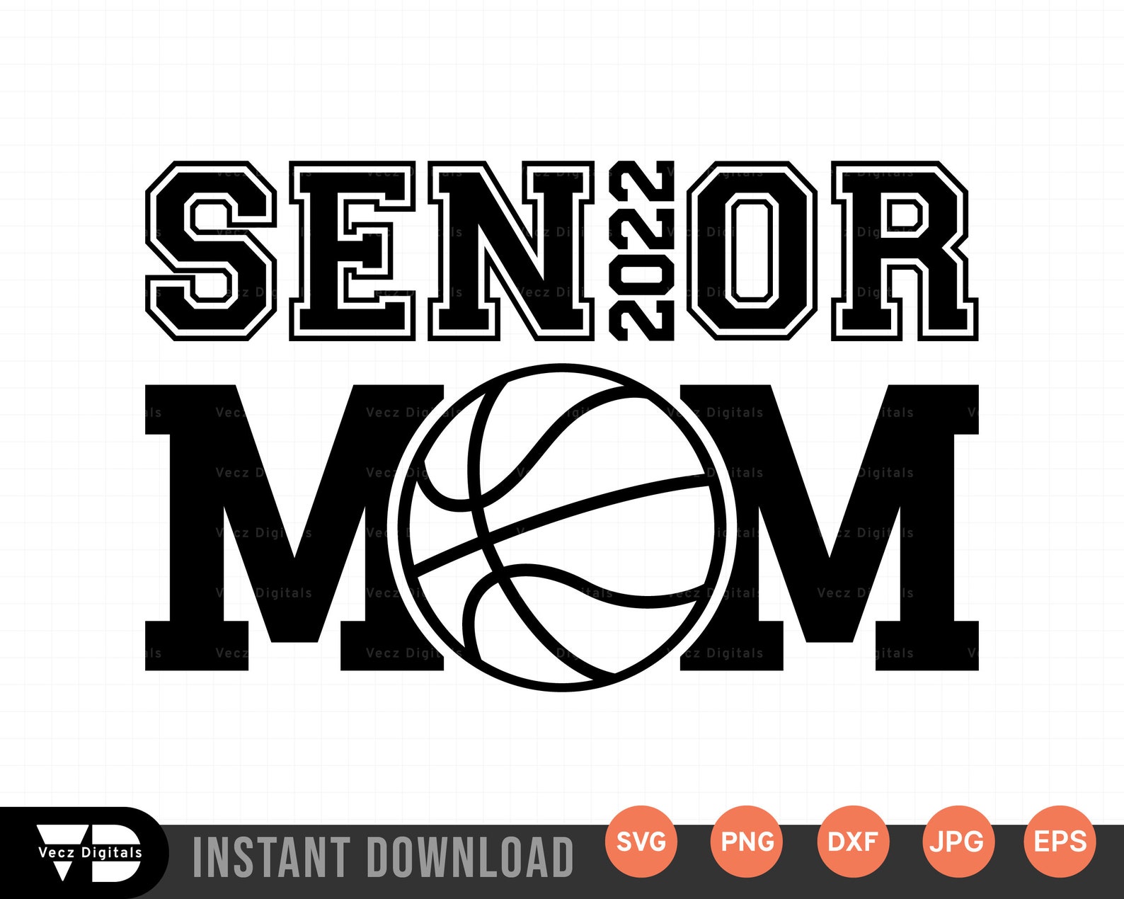 Basketball Senior Mom 2022 Svg Senior 2022 Svg Class Of 2022 Etsy