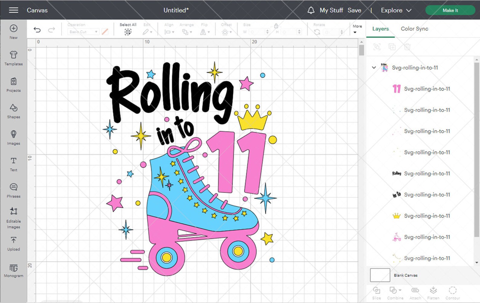 Rolling Into 11 SVG Roller Skate Svg 11th Birthday Svg - Etsy