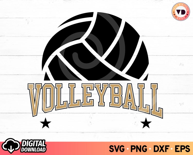 Volleyball Team Name SVG PNG: Player Clipart, Shirt Design (digital ...