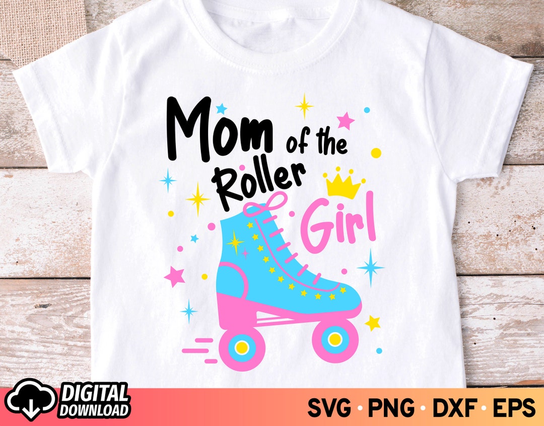 Mamá de Roller Girl SVG Roller Skate Svg Birthday Svg - Etsy España