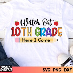 Watch Out School Here I Come SVG Bundle, 7th Grade Svg, 8th Grade, Back ...