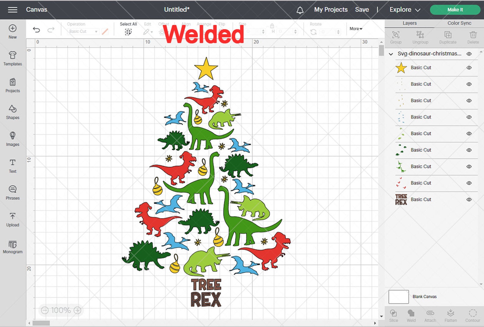 Dinosaur Christmas Tree SVG Christmas Svg Tree Rex Christmas - Etsy