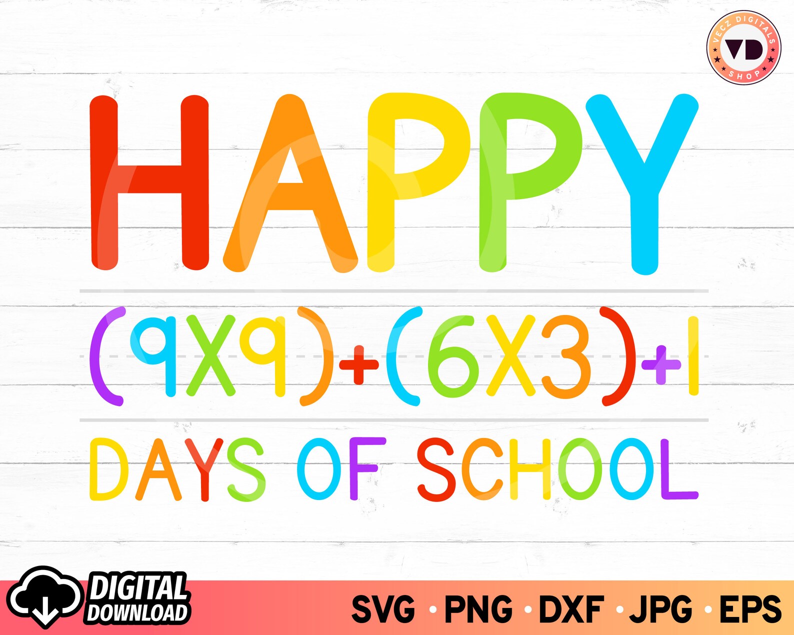 100 Days of School SVG Math Formula 100 Days of School Shirt - Etsy