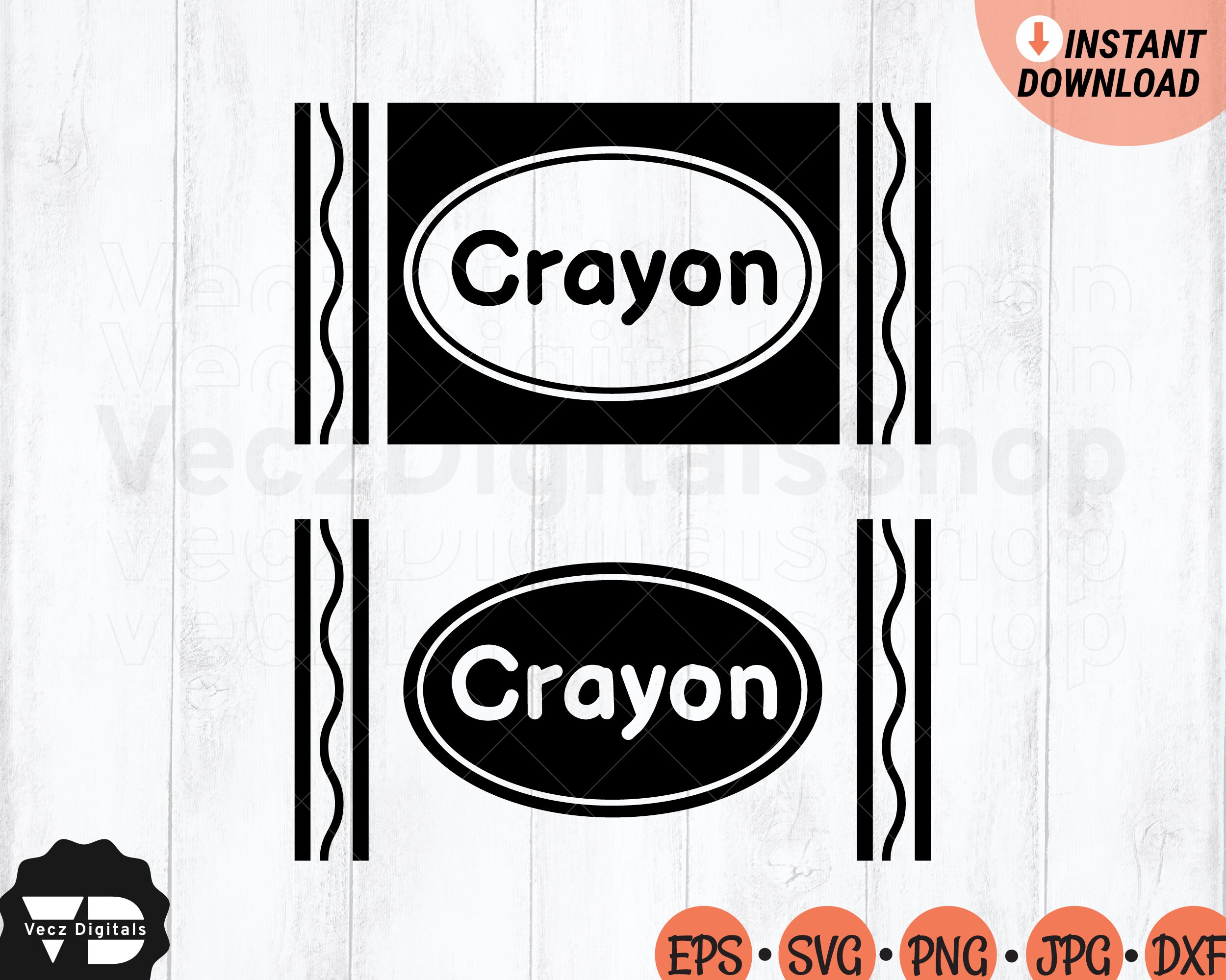 Crayon Wrapper SVG Back to School SVG Crayon SVG Crayon | Etsy