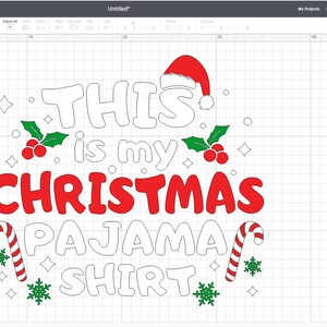 This is My Christmas Pajama Shirt SVG Funny Christmas Svg - Etsy