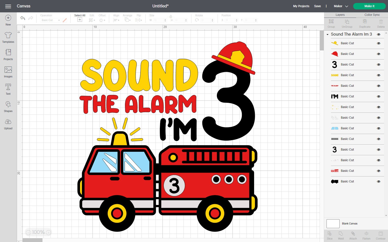 Sound the Alarm I'm 3 SVG Birthday 3rd Birthday Boy Fire - Etsy