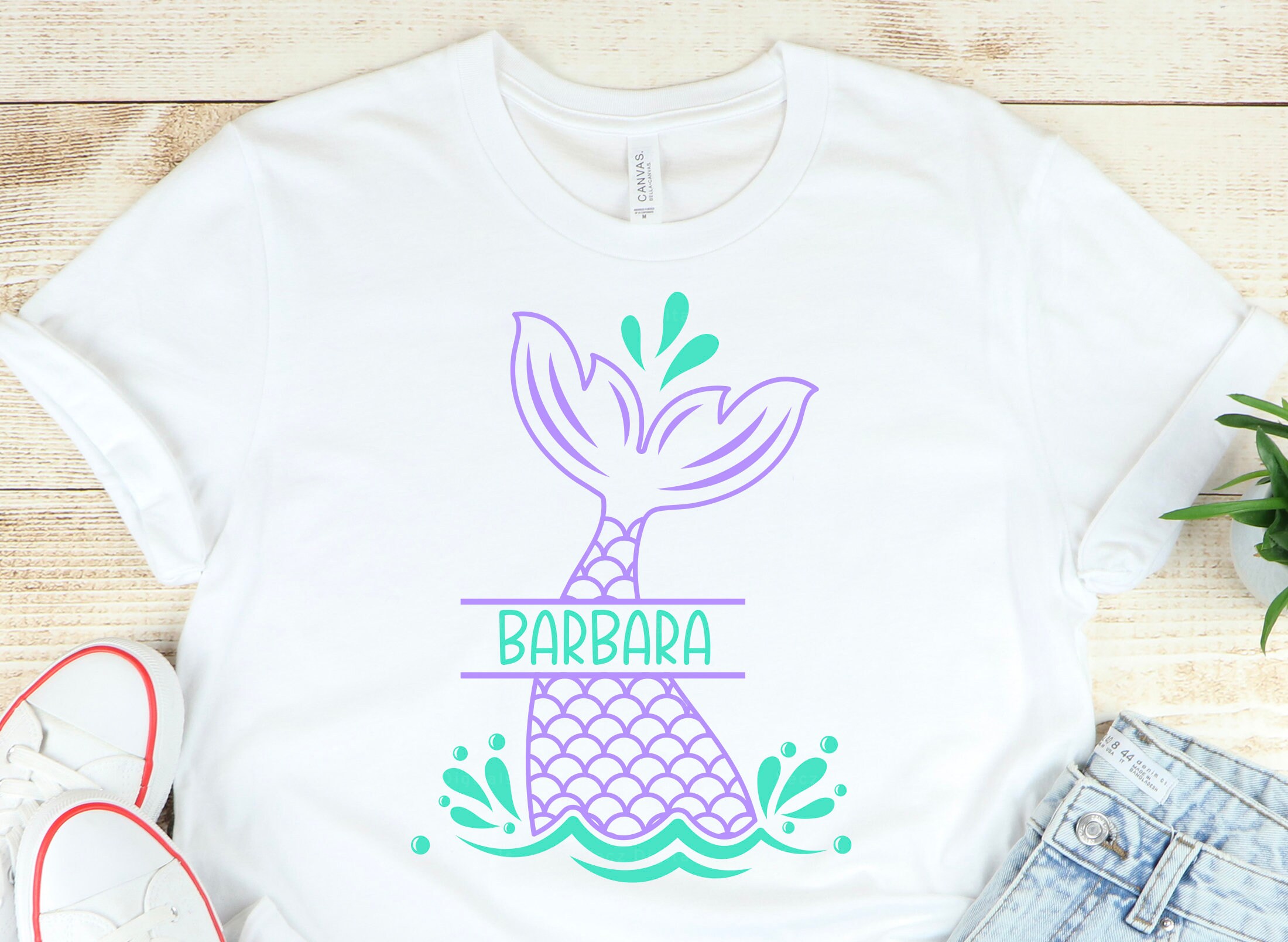 Mermaid Tail Name SVG Mermaid Tail SVG Mermaid SVG Mermaid - Etsy