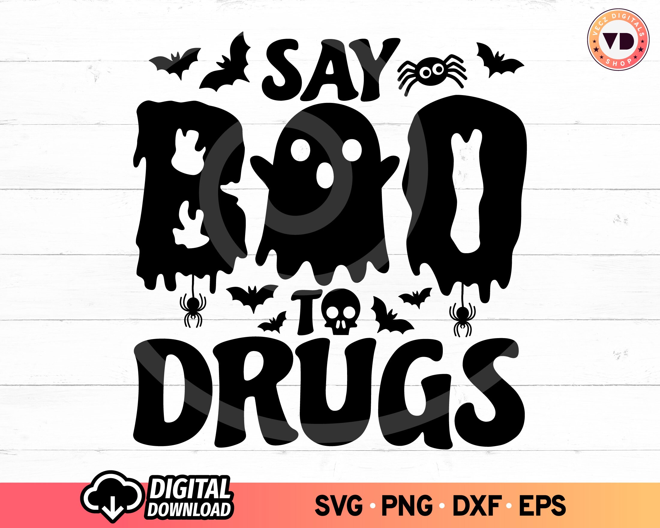 Say Boo to Drugs SVG, Halloween Red Ribbon Week (digital Download) - Etsy