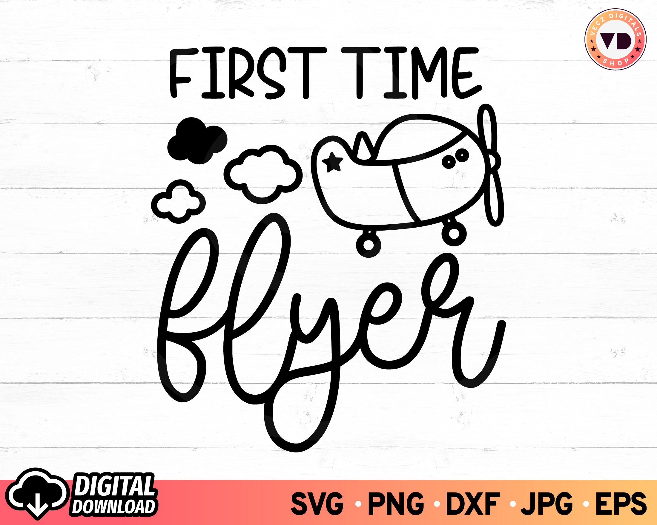First Time Flyer SVG First Flight SVG First Plane Ride SVG - Etsy